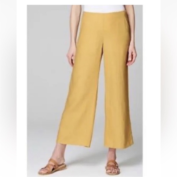 J. Jill | Pants & Jumpsuits | J Jill Love Linen Wide Leg Crop Linen ...